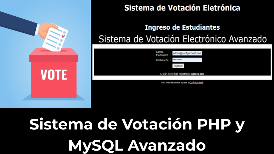 Sistema de Votación PHP y MySQL Avanzado - ConfiguroWeb